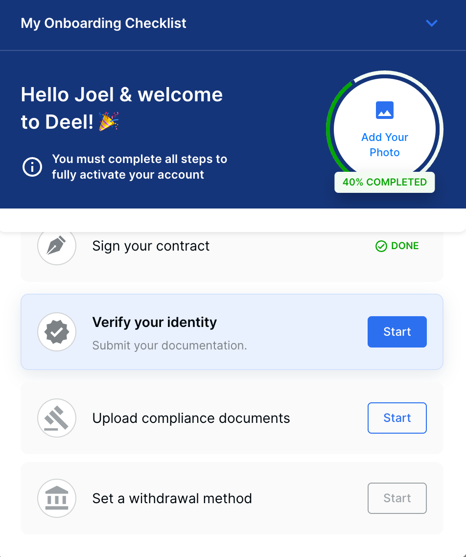 rtCamp 🇺🇸 Contractor onboarding to Deel - rtCamp Handbook
